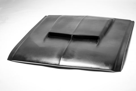 67-68 Mustang Hood w/ Highrise Shelby Style Scoop - Maier Racing